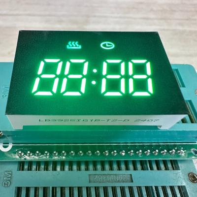 China Pure Green 4 Digit 7 Segment LED Display for Oven Timer for sale