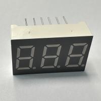 China Ultra Bright Red Triple Digit 9.2mm 7 Segment LED Display Common Cathode for Instrument Panel for sale