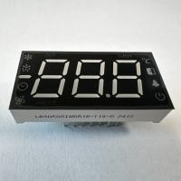 China Custom Multicolour Triple Digit 7 Segment LED Display with minus sign common anode for Refrigerator for sale