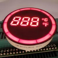 China Round Common Cathode 7-Segment LED Temperature Display Controller for sale