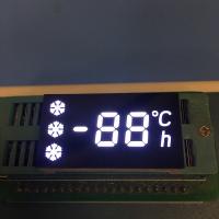 China White 3-Digit Seven Segment LED Display Common Anode 8.2mm Height 33.6x18.5mm for Refrigerator Controller for sale