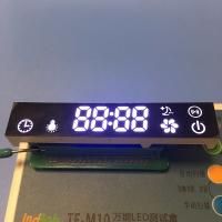 China Ultra White Custom LED Display Module 12.7mm Digit Height 92.5x17.5mm Dimensions for Kitchen Hood Control Panel for sale