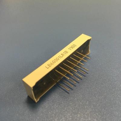 China 0,3" 6 polaridade comum vermelha super conduzida segmento do cátodo do tamanho pequeno da exposição do dígito 7 à venda