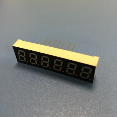 China 0,3" 6 polaridade comum vermelha super conduzida segmento do cátodo do tamanho pequeno da exposição do dígito 7 à venda