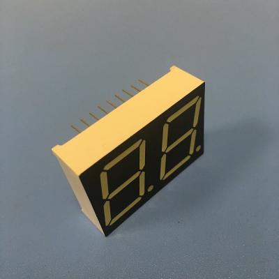 China Branco 0,8" ânodo comum duplo da exposição de diodo emissor de luz do segmento do dígito 7 para o painel de instrumento à venda