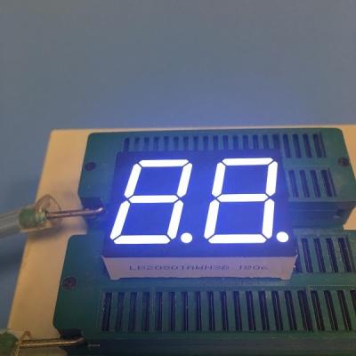 China Blanco 0,8" ánodo común del dígito 7 de la pantalla LED dual del segmento para el tablero de instrumentos en venta