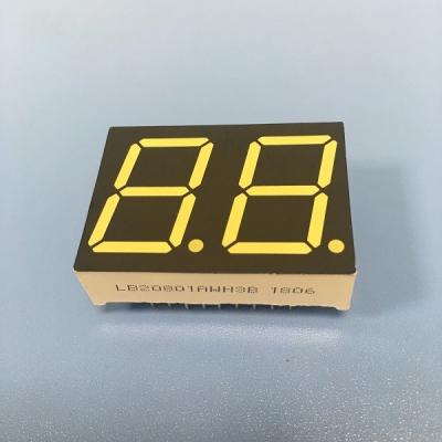 China Branco 0,8" ânodo comum duplo da exposição de diodo emissor de luz do segmento do dígito 7 para o painel de instrumento à venda