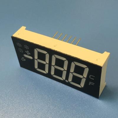 China Triple Digit 7 Segment Custom LED Display Common Anode Polarity 17mm Digit Heightl for sale