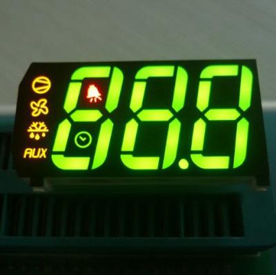 China Triple Digit Pure Green LED Display 7 Segment Common Cathode for Refrigerator for sale