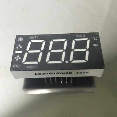 China Multi Colour  0.50lnch Triple Digit Seven Segment LED Display For Heating common anode CC/CA  longlife time for sale