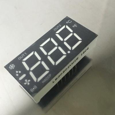 China Multi Colour  0.50lnch Triple Digit Seven Segment LED Display For Heating common anode CC/CA  longlife time for sale