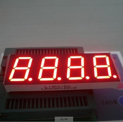 China Four Digit 7 Segment LED Display Small Current Drive High Efficiency Easy Assembly for sale