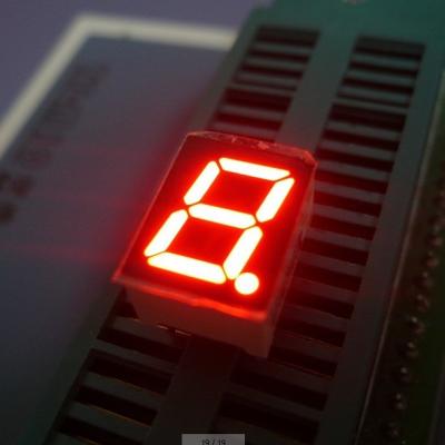 China Single Digit 7 Segment Led Display Common Anode Ultra bright red 14.2mm Height Long Life Time for sale