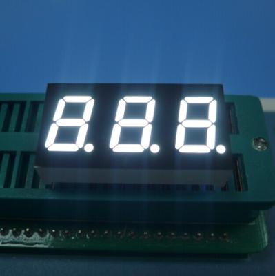 China Triple Digit 0,4 inch 7 Segment LED Display Gewone kathode Ultra Bright White Te koop