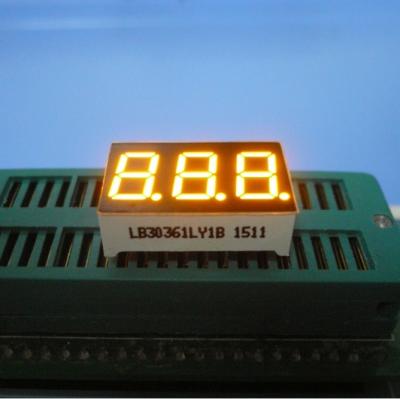 電気オーブン/マイクロウェーブのための三重ディジット 7 の区分の LED 表示黄色色