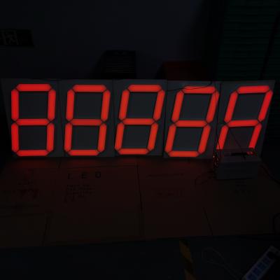 China Sola aduana roja ultra brillante de la pantalla LED del segmento del dígito 7 20 pulgadas para las carteleras grandes en venta