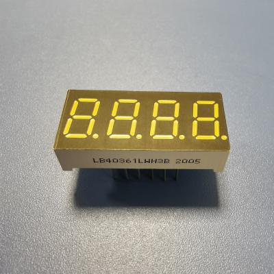 China Cátodo comum 0,36" 4 exposição de diodo emissor de luz 80mW do segmento do dígito sete à venda