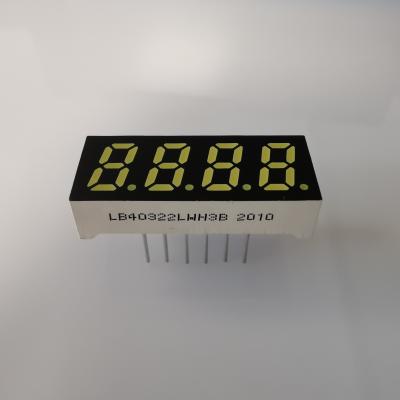 China 100000hrs 635nm 4 Digit 8mm 0.32" Seven Segment LED Display for sale