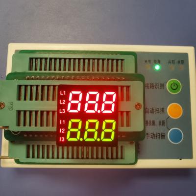 Chine Double chiffre de la couleur 3 de l'affichage à LED de segment de la taille 7 de la rangée 8.6mm deux à vendre