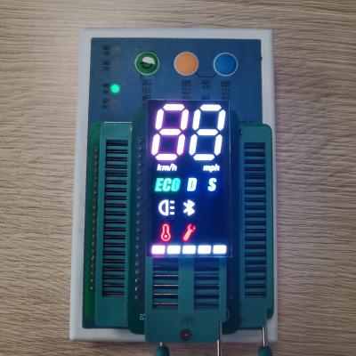 China Double Color 2 Digit  7 Segment Common Anode SMD Type LED Display For Electromobile for sale