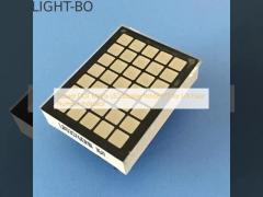 Quadratische DOT-Matrix-LED-Anzeige Weiß 5 * 7 für Aufzug Stocknummer Anzeige