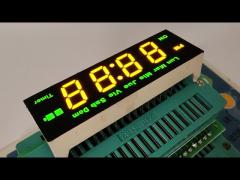 Visor LED de 7 segmentos de 4 dígitos Amarelo/Verde para controle de temporizador