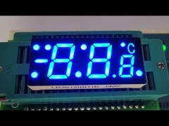 温度表示用の7セグメントカスタムブルーLEDディスプレイ