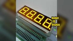 Amber 14.2mm 7 Segment LED Display For Temperature Control