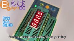 4-Digit Ultra Bright Red 7-Segment LED Display for Instrument Panels