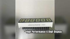 6 Digit 7 Segment Amber LED Display for Electronics