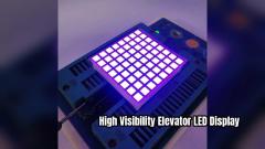 Ultra Bright Purple LED Dot Matrix Display for Elevators