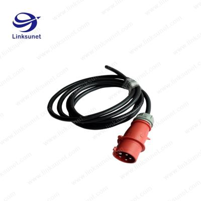 Cina 5PIN la spina MN3501 del PE IP44 impermeabilizza il cablaggio industriale del cavo connettore rosso/blu in vendita