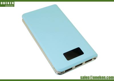 China Promotion Fast Charging Power Bank 8000mAh 186g With Leather Texture OEM / ODM for sale