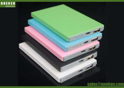 China White / Blue Li-Polymer Power Bank 4000mAh Super Thin Portable Phone Charger for sale