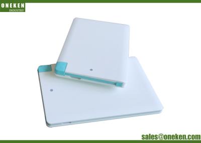 China Built - In Cable Design Ultra Slim Power Bank White Shell 2500mAh / 2000mAh for sale