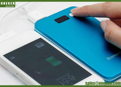 China Super Thin Aluminum Alloy Power Bank 4300mAh , Portable Mobile Phone Charger for sale