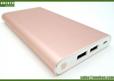 China 10000mAh Metal Power Bank 275g Lithium - Ion Polymer Battery For Cellphone for sale