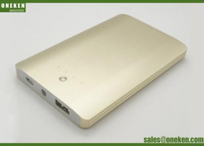 China Ultra Slim Cell Phone Portable Battery Charger 4000mAh With Aluminum Alloy / PC for sale