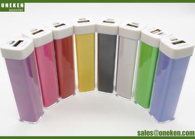 China Promotion Gift Lipstick 18650 Power Bank Purple / Yellow 1800mAh For Iphone for sale