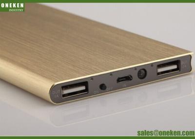 China 8000mah Li Ion Polymer Power Bank 220g Silver / Black USB Charging For Trendy Gift for sale