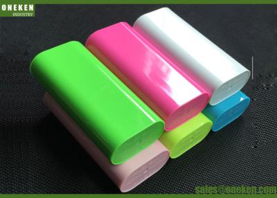 China Mobile Charger 3000mAh 18650 Portable Usb Power Bank White / Pink / Blue for sale