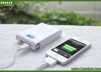 China High Capacity Dual USB 18650 Power Bank 7200mAh / 12000mAh For MP3 Players for sale