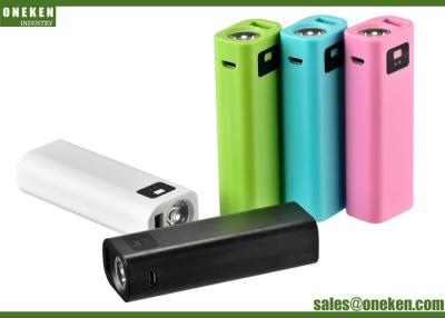 China LCD Portable 18650 Power Bank With LED Light , 1800mAh External Battery Pack for sale