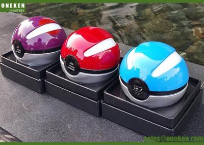 China Fashion Mini Pokemon Ball Li-Polymer Power Bank Portable Phone Charger LED Light for sale