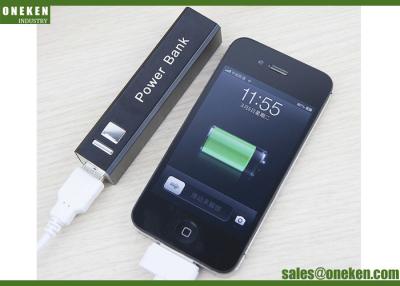 China Metal Shell 18650 Lithium Battery Power Bank / 2600mAh Outdoor Smartphone Power Bank for sale