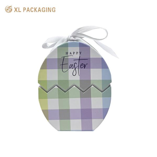 Quality Custom Easter Candy Gift Box Egg Shape Printed Corrugated Kraft Paper For for sale