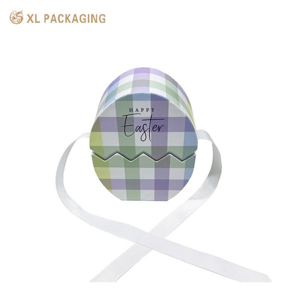 Quality Custom Easter Candy Gift Box Egg Shape Printed Corrugated Kraft Paper For for sale