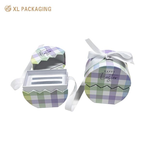 Quality Custom Easter Candy Gift Box Egg Shape Printed Corrugated Kraft Paper For for sale