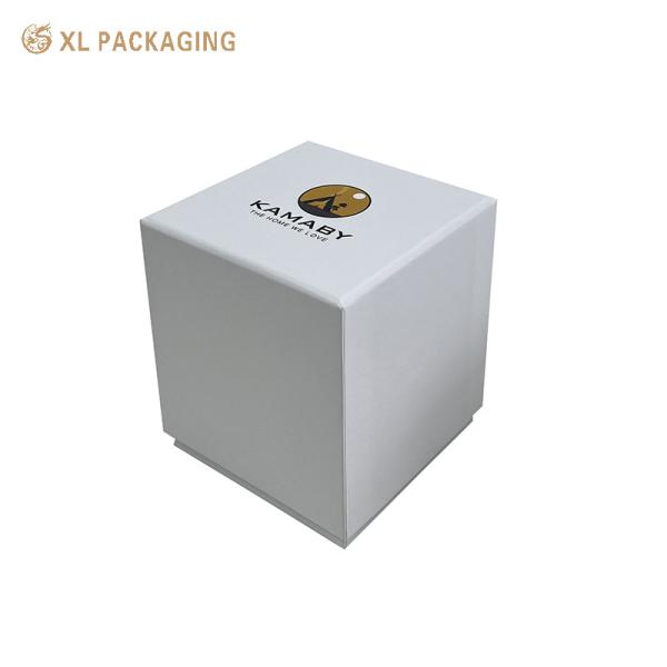 Quality ECO Friendly Gift Packaging Box White Cardboard Paper Scented Candle Gift Box for sale