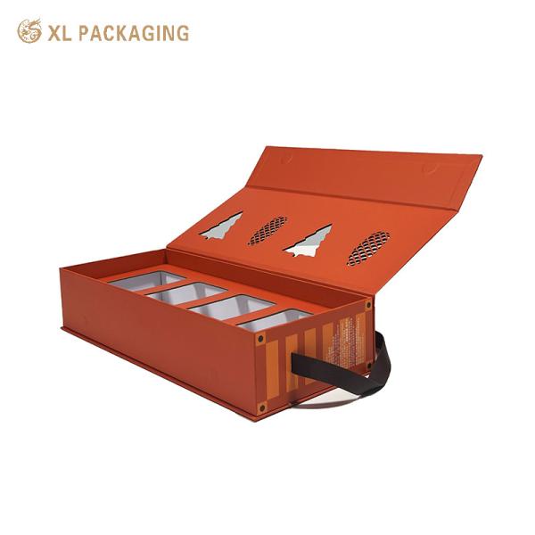 Quality Recyclable Food Packaging Boxes Macaron Waffle Cookie Pastry Gift Box With Handle for sale